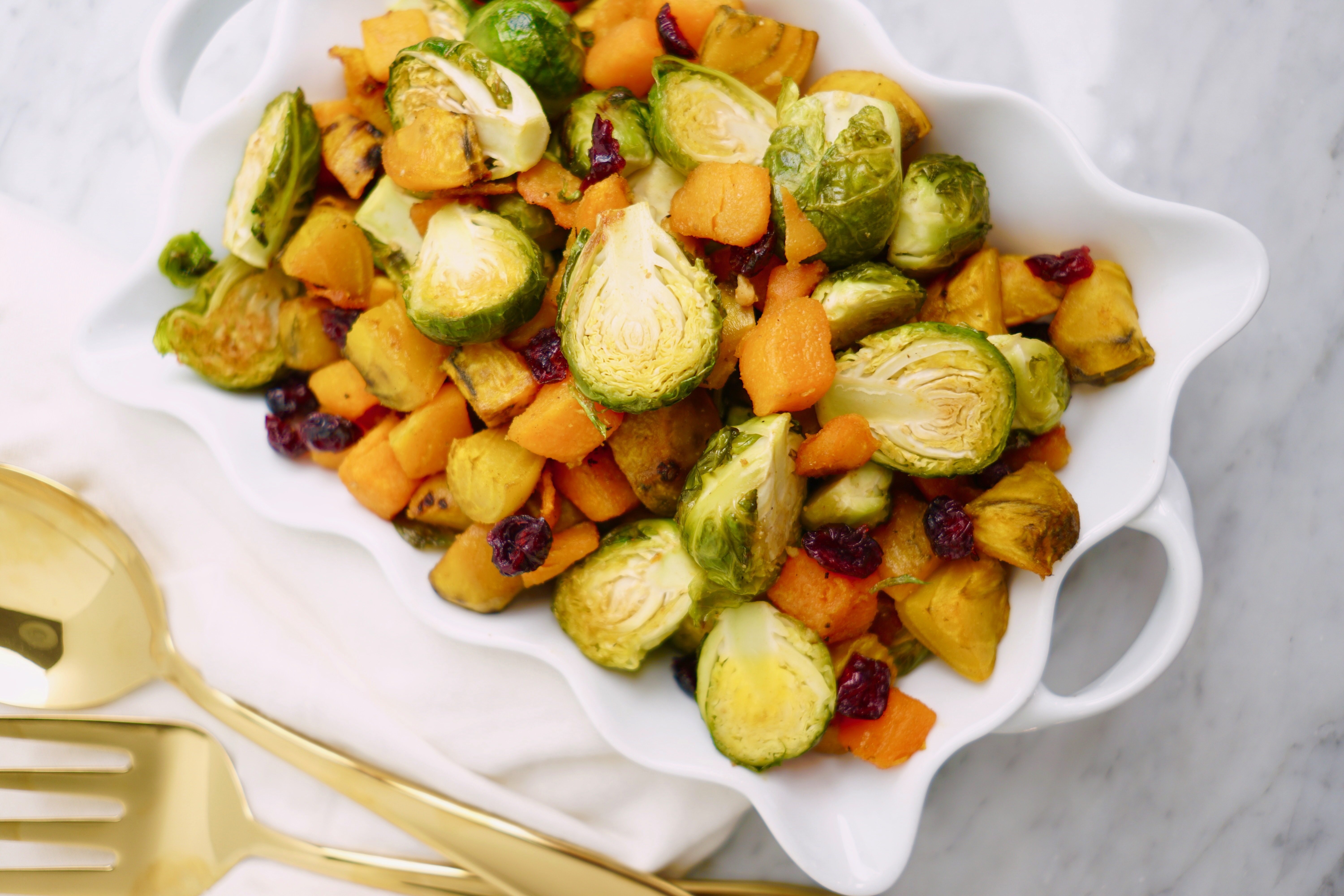 Sweet + Savory Thanksgiving Vegetables - Whitney E. RD