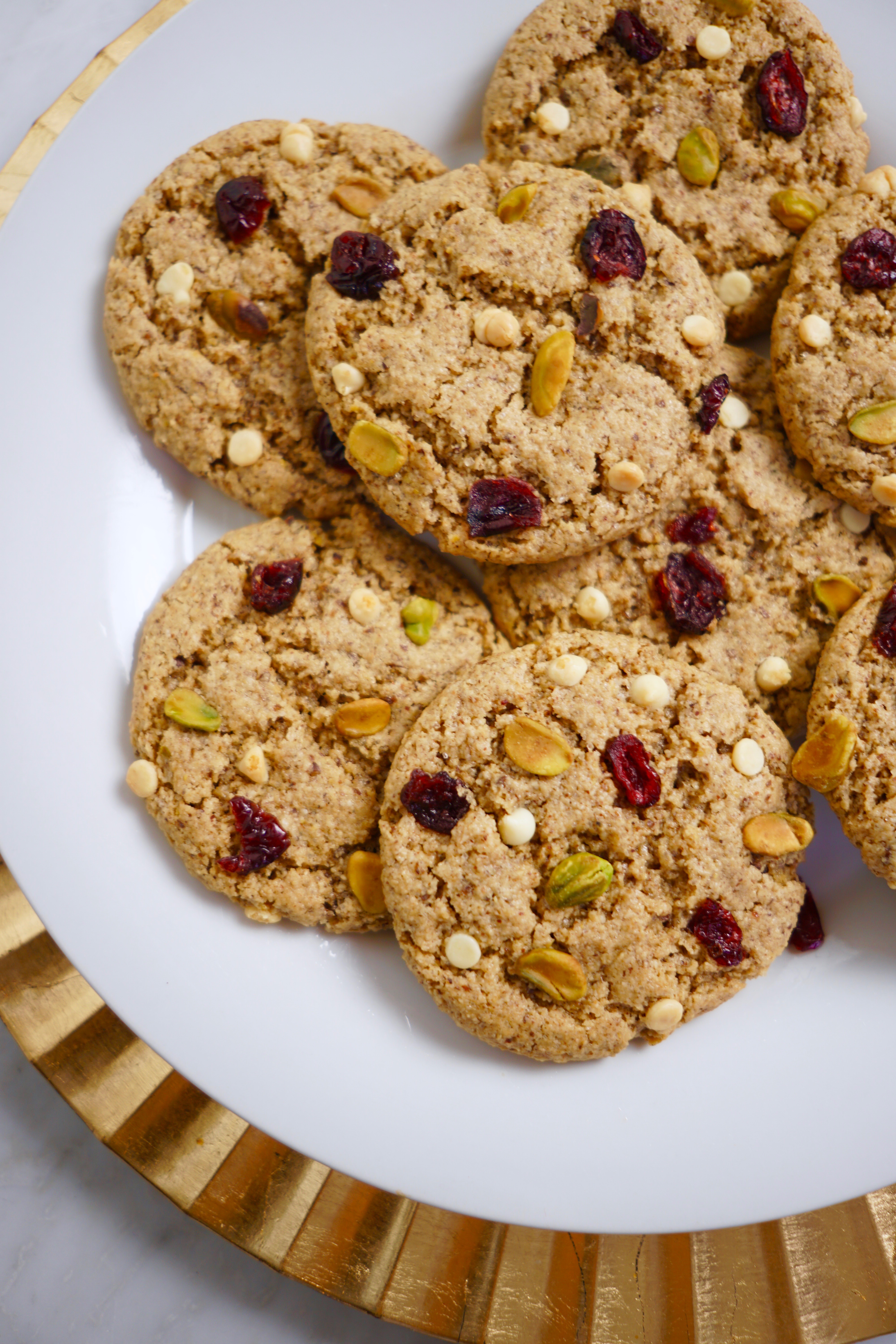 White Chocolate Cranberry Christmas Cookies - Whitney E. RD
