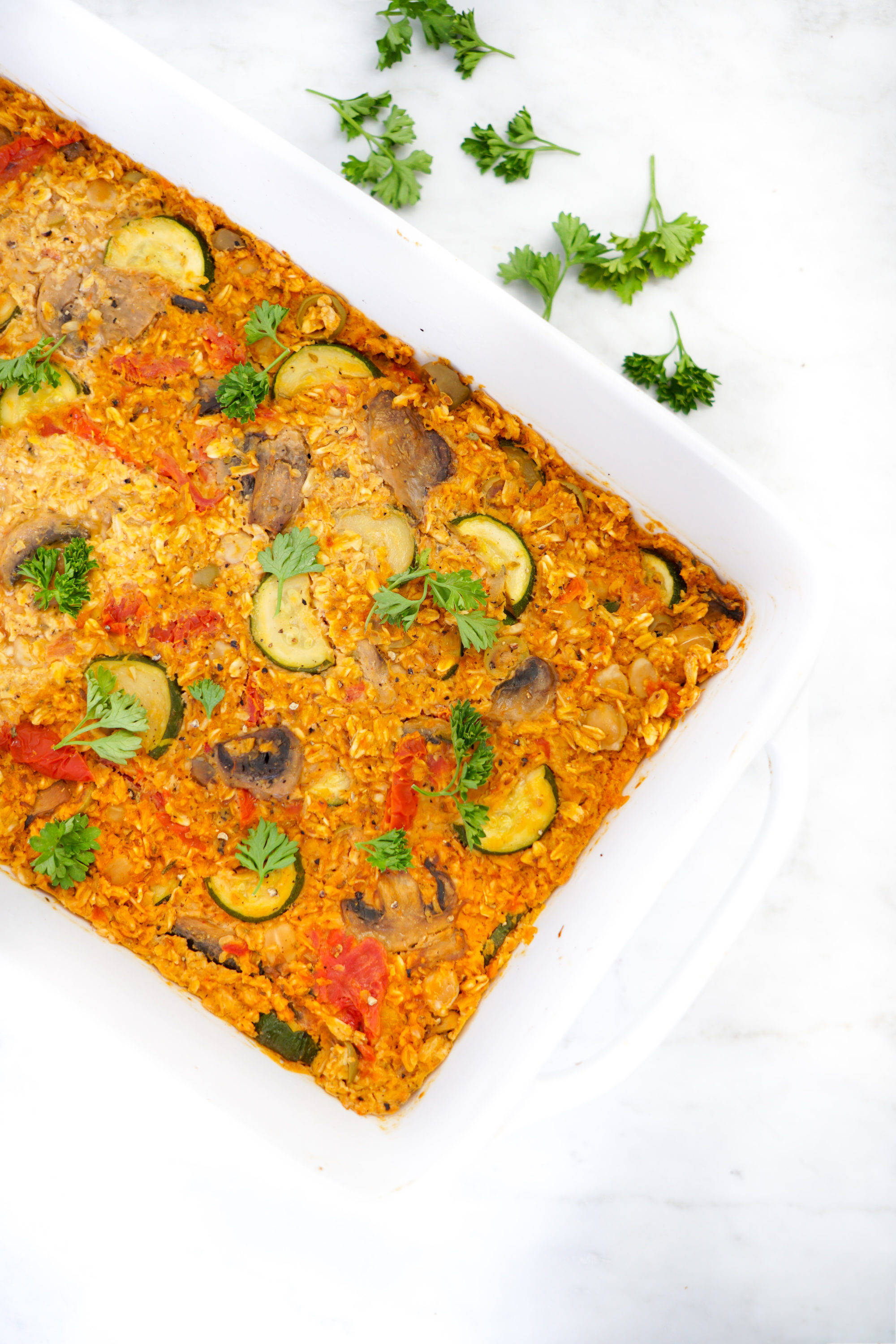 Savory Pizza Oat Bake - Whitney E. RD