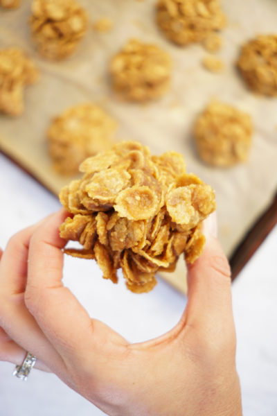 No-Bake Pumpkin Peanut Butter Cornflake Clusters - Whitney E. RD