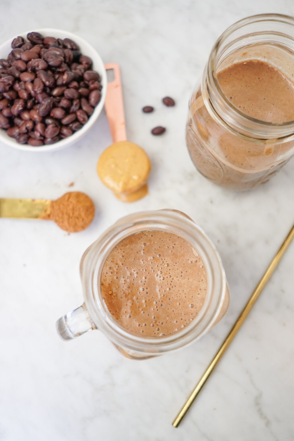 Peanut Butter + Black Bean Protein Smoothie (PB&B) - Whitney E. RD