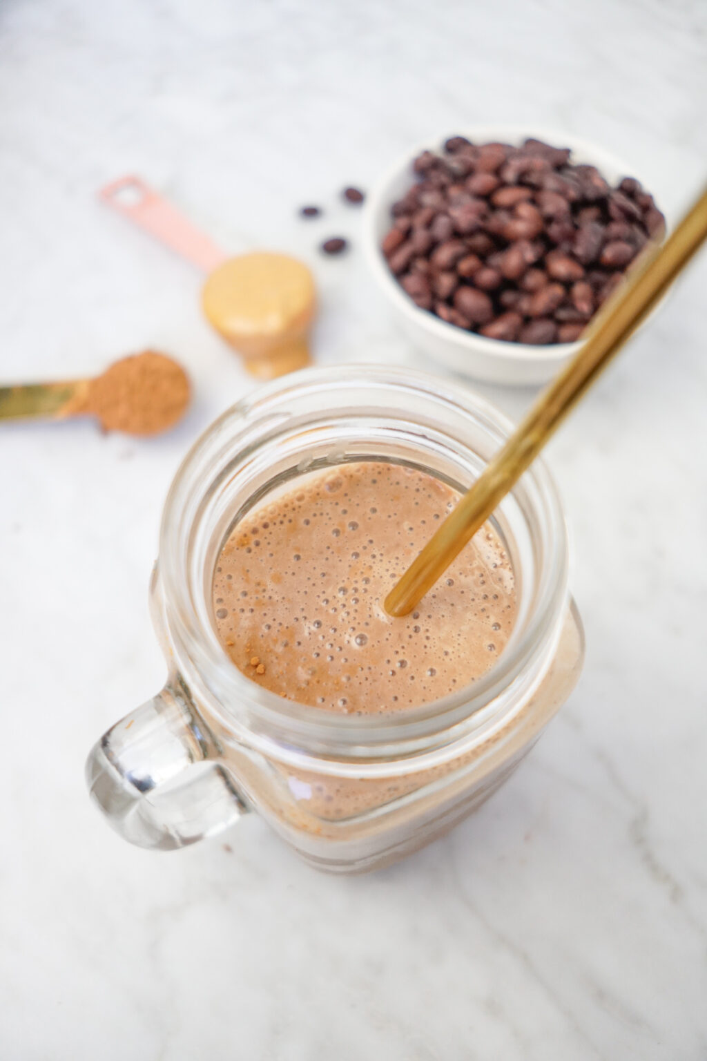 Peanut Butter + Black Bean Protein Smoothie (PB&B) - Whitney E. RD