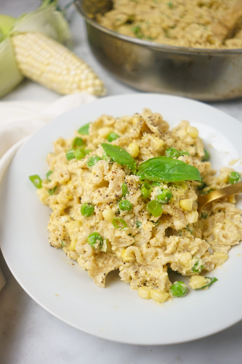 Creamy Sweet Corn Pasta - Whitney E. RD
