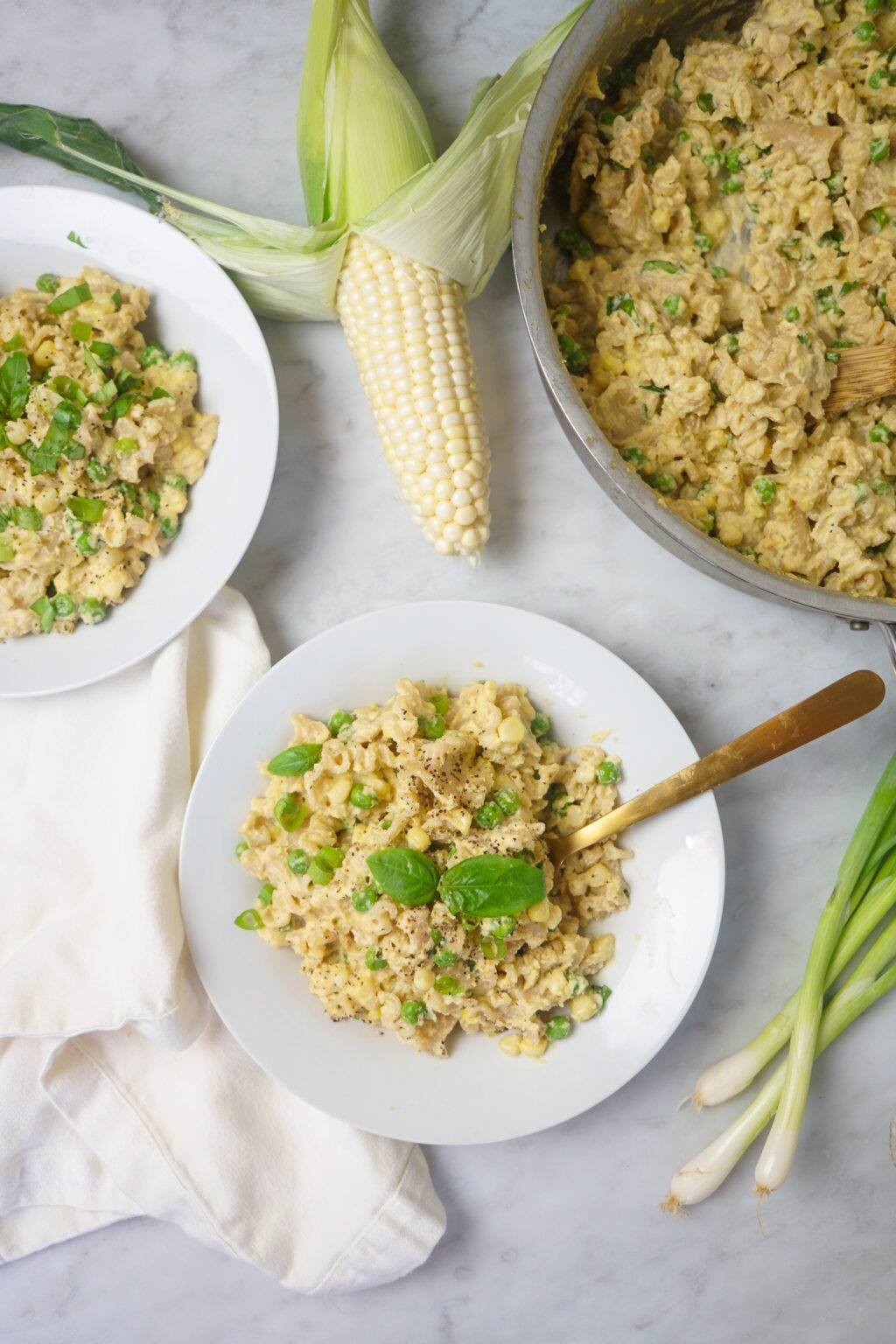 Creamy Sweet Corn Pasta - Whitney E. RD