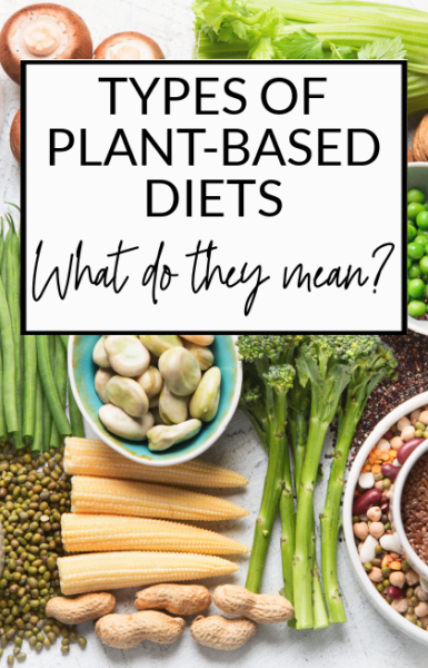Types of Plant Based Diets - Pinterest - Whitney E. RD